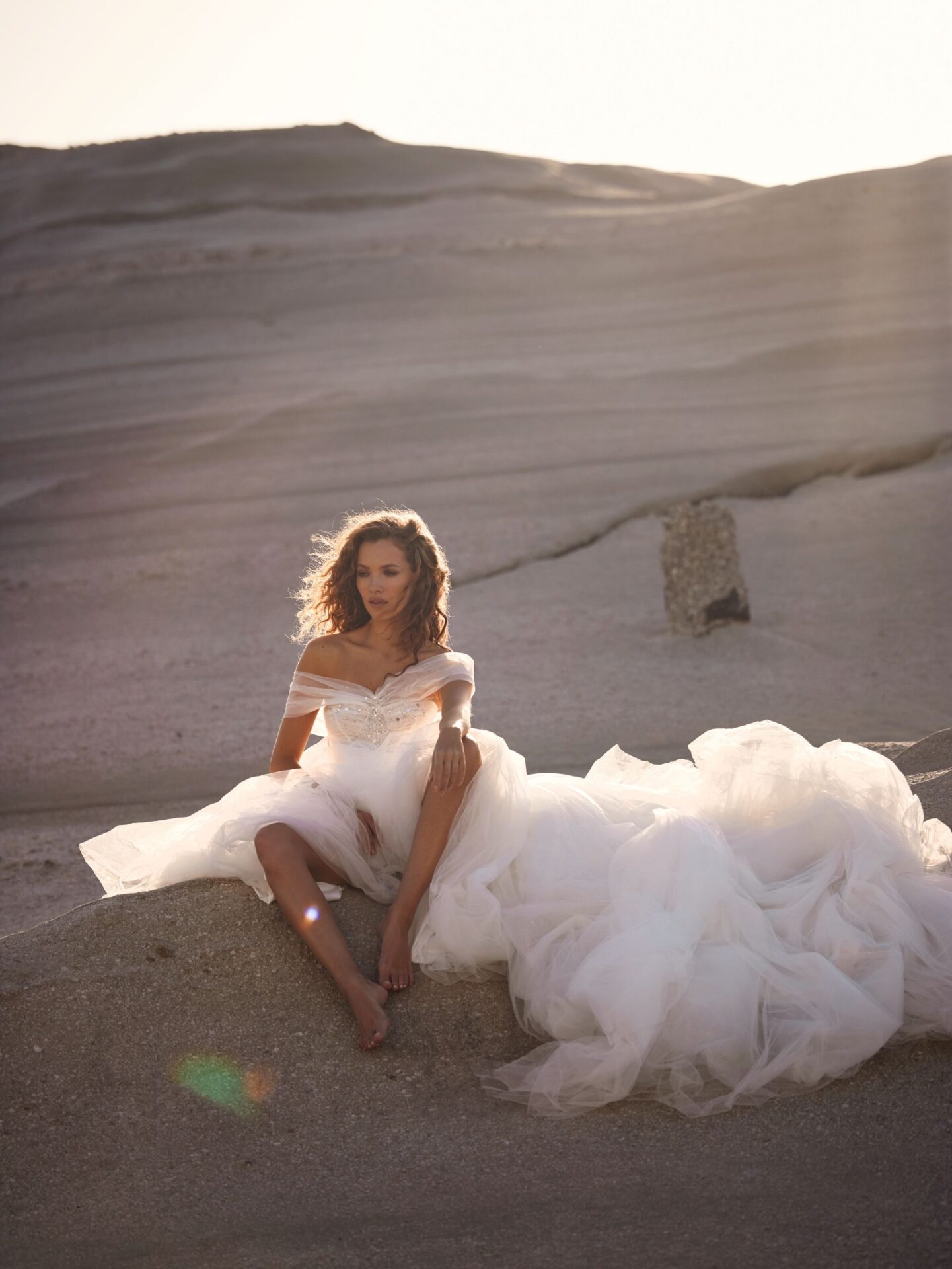 long a-line off-the-shoulder princess gown - EMMA - Lucia Sposa Bridal ...